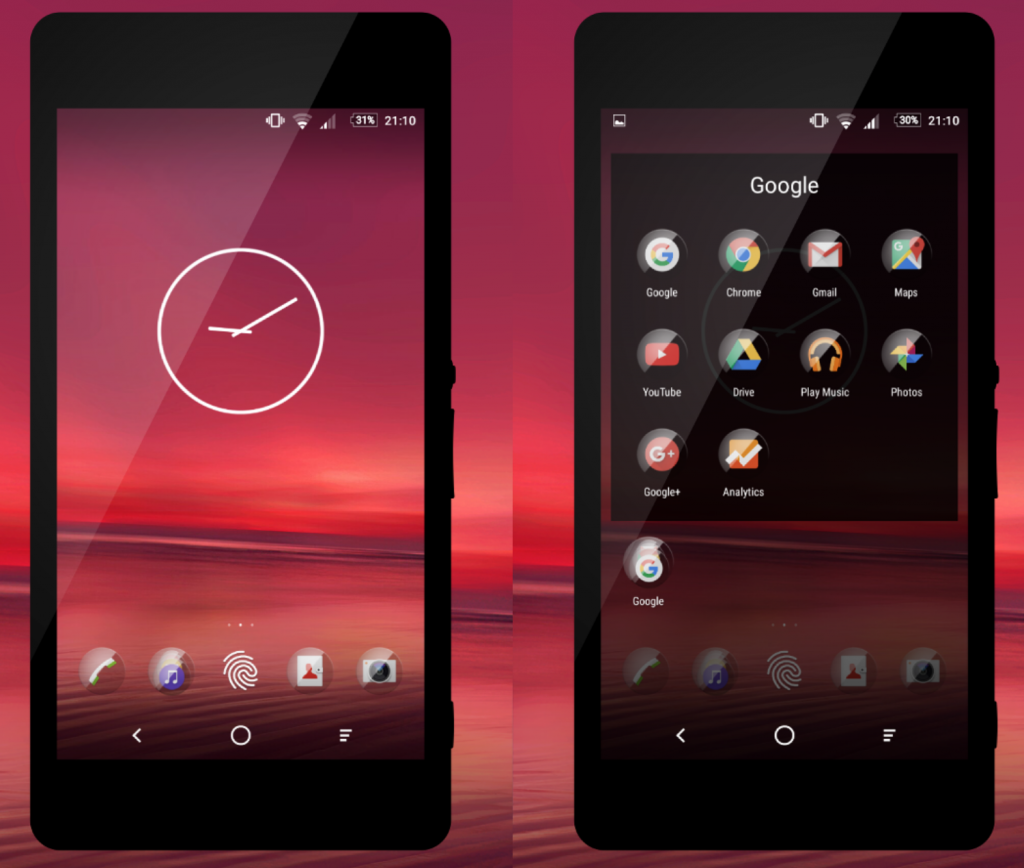 Install Icon Pack Glass 2 for Xperia Home Launcher